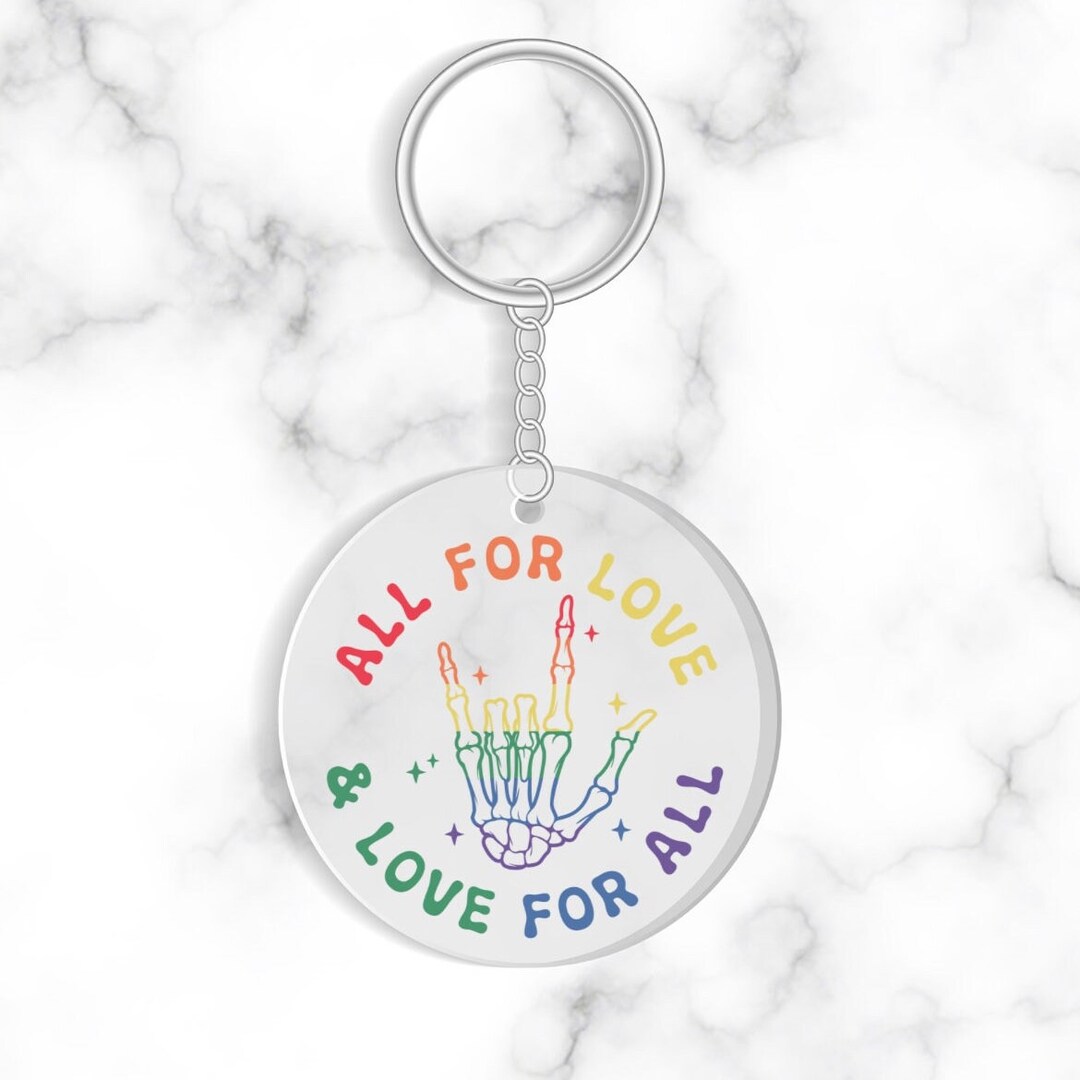 Pride Month Keychain | Acrylic Keychain | School Backpack Charm | Pride ...