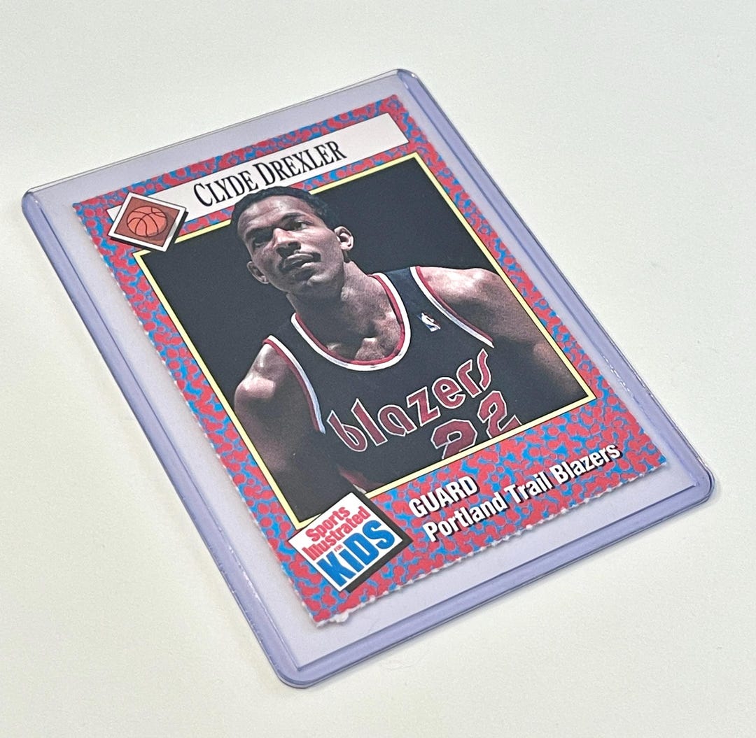 1991 Clyde Drexler Sports Illustrated Kids 221 1/91 Blazers NBA ...
