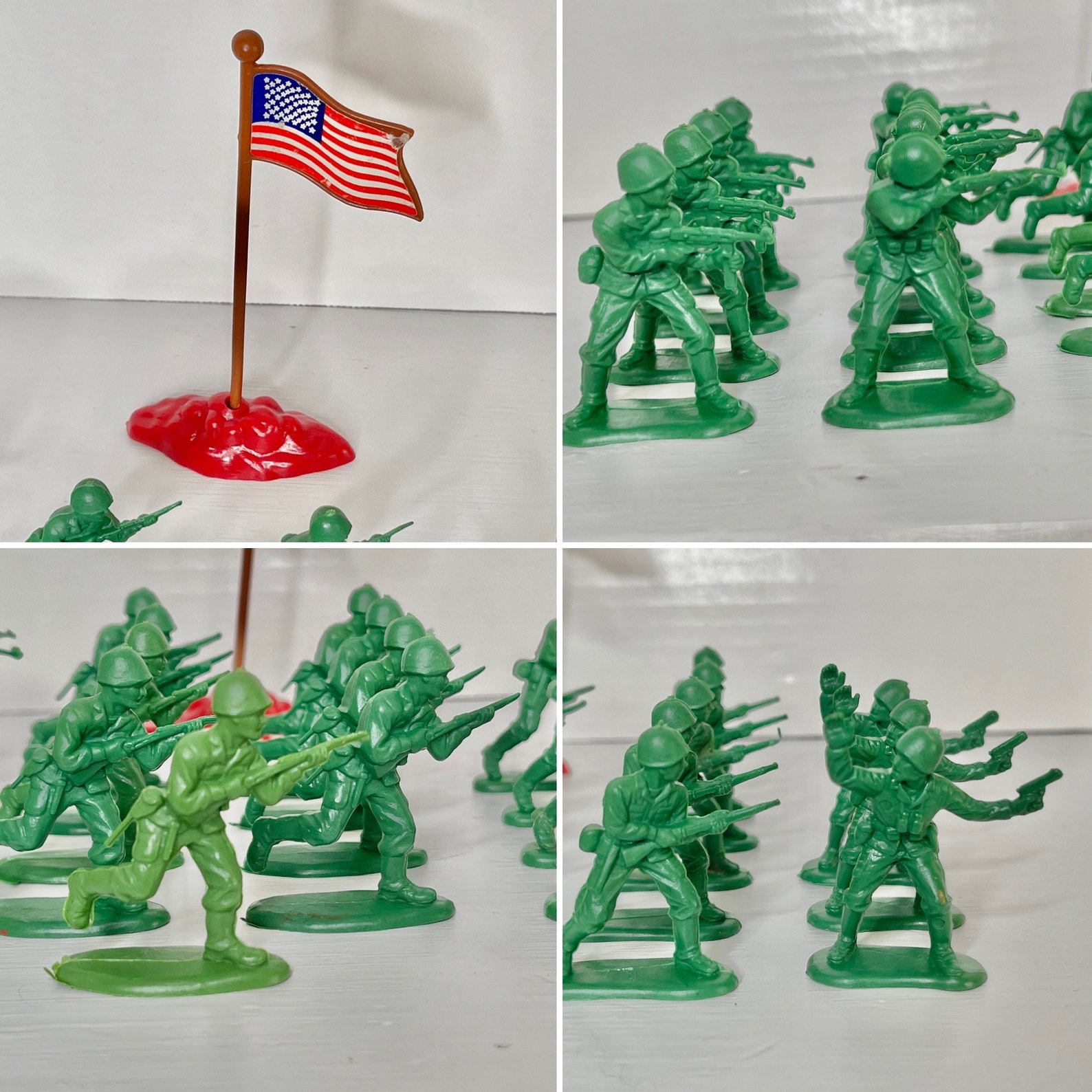 1982 Super Battle Action Set Nasta Army Men Germany USA World War - Etsy