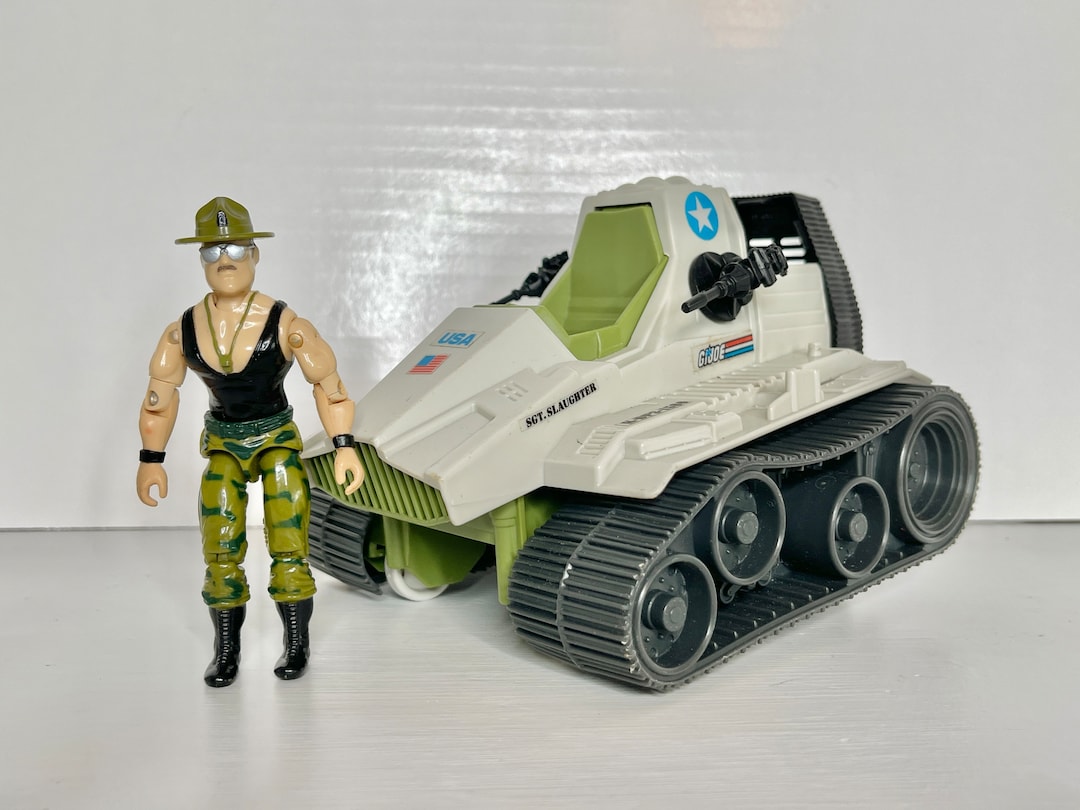 1986 Sgt Slaughter With Triple T Tank Vehicle GI Joe Hasbro - Etsy