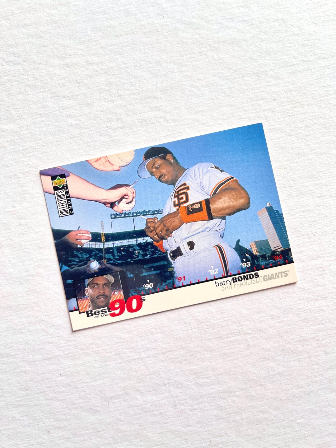 1995 Barry Bonds Upper Deck 60 Best of the 90s San Francisco Giants MLB ...