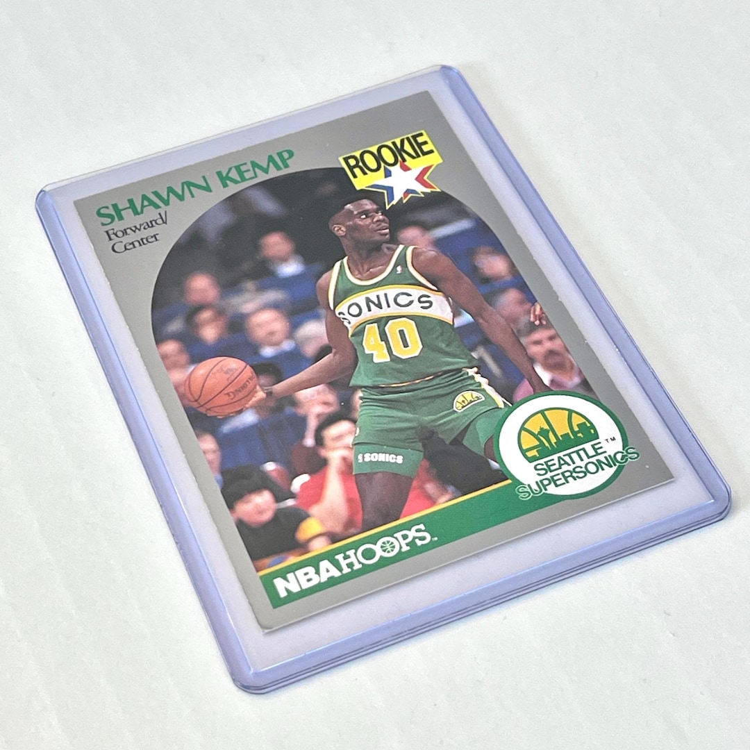 1990 Shawn Kemp NBA Hoops 279 Rookie Seattle Supersonics NBA Basketball ...