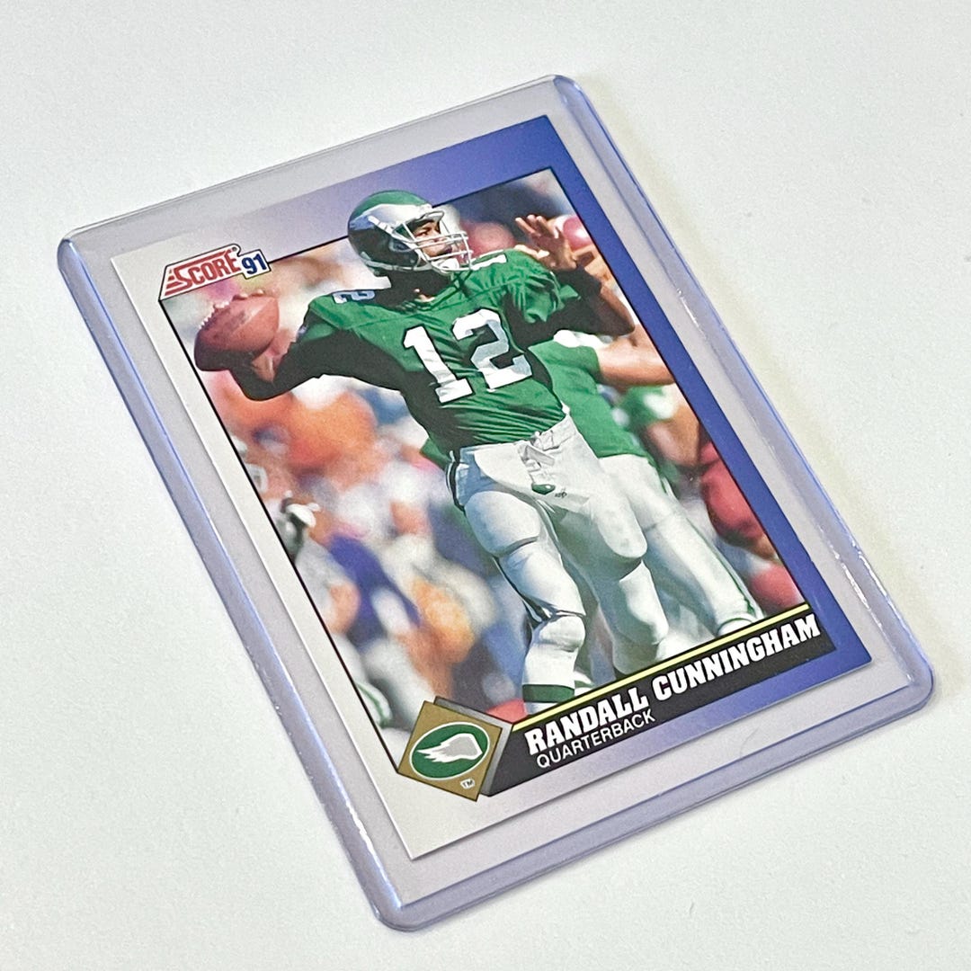 1991 Randall Cunningham Score 12 Philadelphia Eagles NFL Football ...