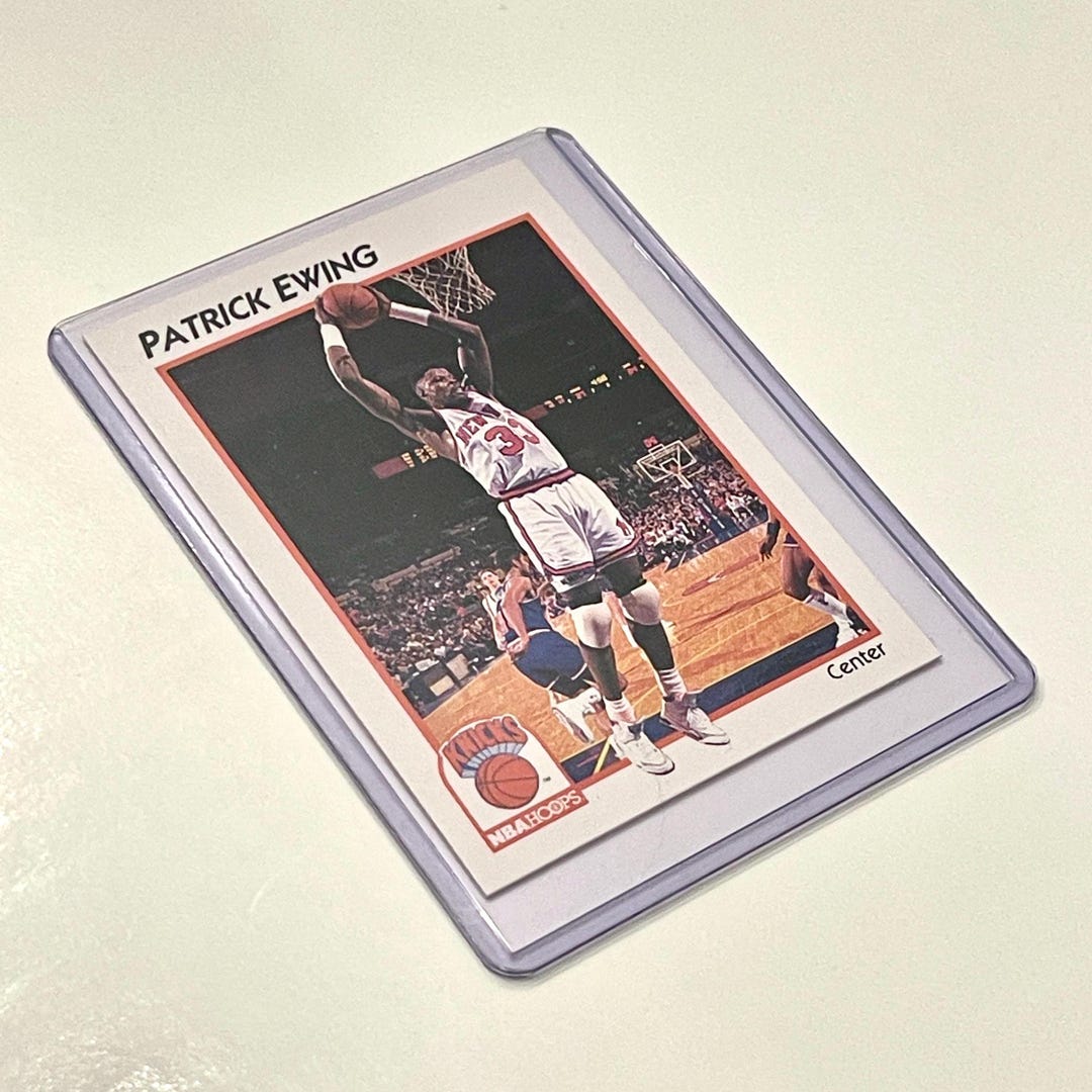 1991 Patrick Ewing NBA Hoops 26 New York Knicks NBA Basketball Player ...
