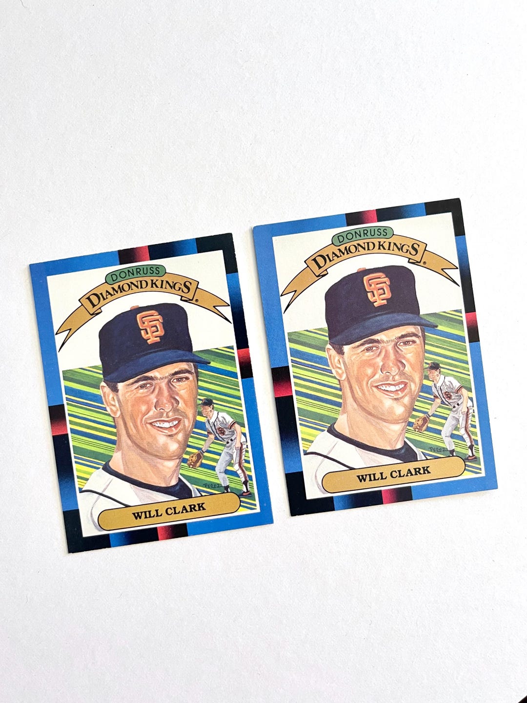 1987 Will Clark Leaf Donruss 21 Diamond Kings Giants MLB Baseball ...