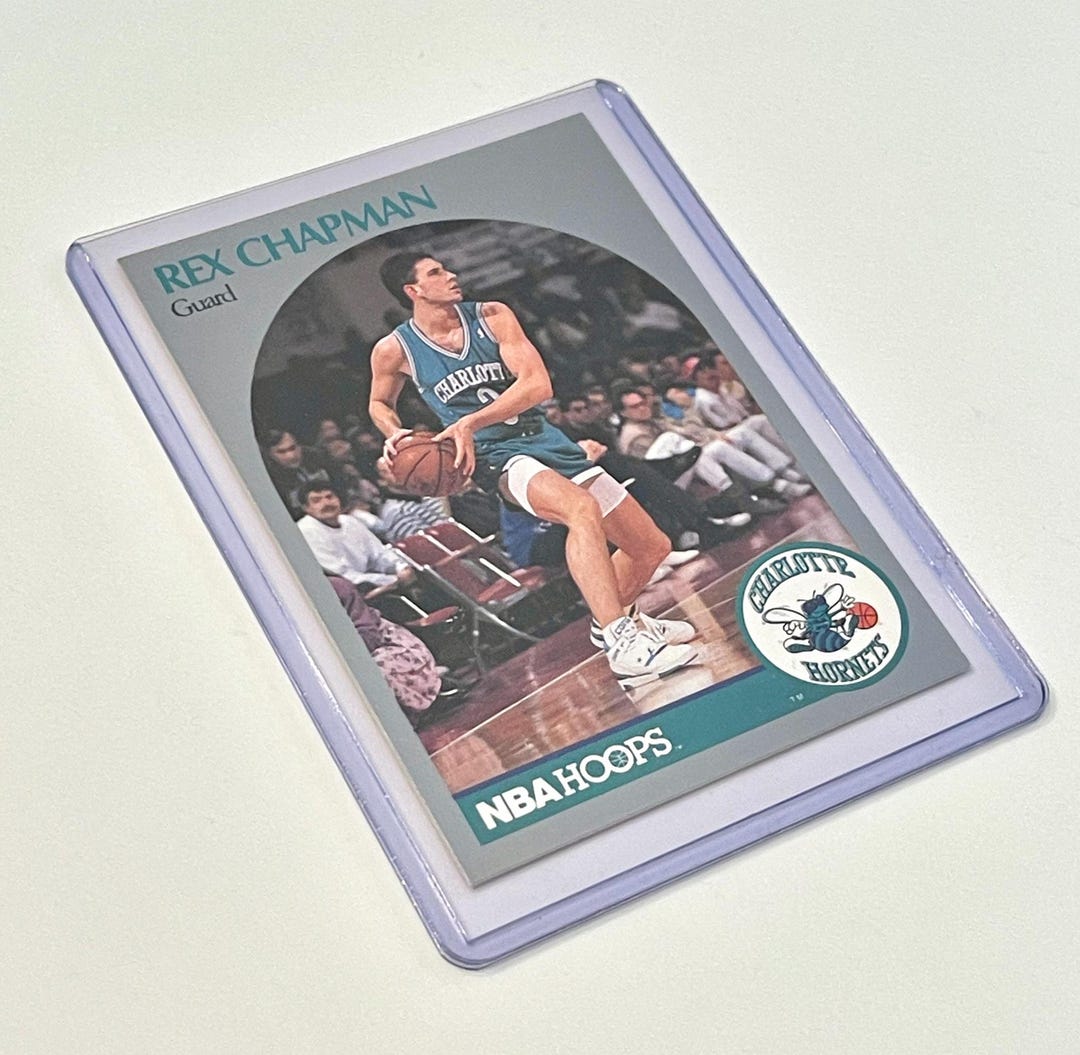 1990 Rex Chapman NBA Hoops 51 Charlotte Hornets NBA Basketball Player ...