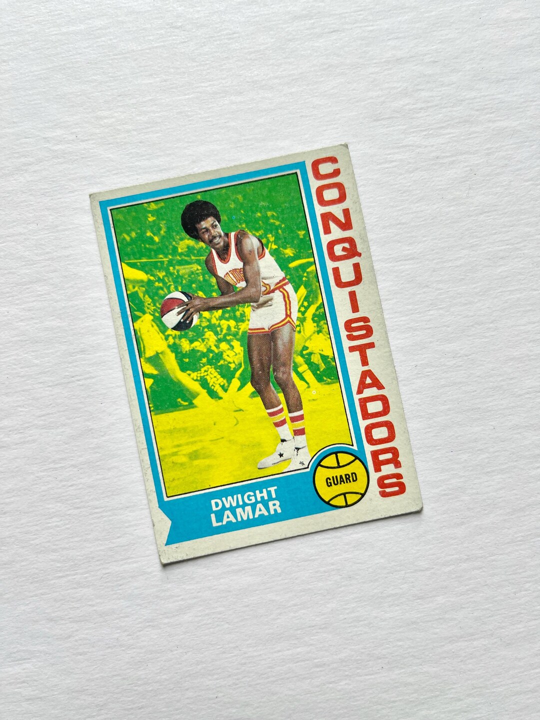 1974 Topps 177 Dwight Lamar CONQUISTADORS ABA Topps Chewing Gum Trading ...