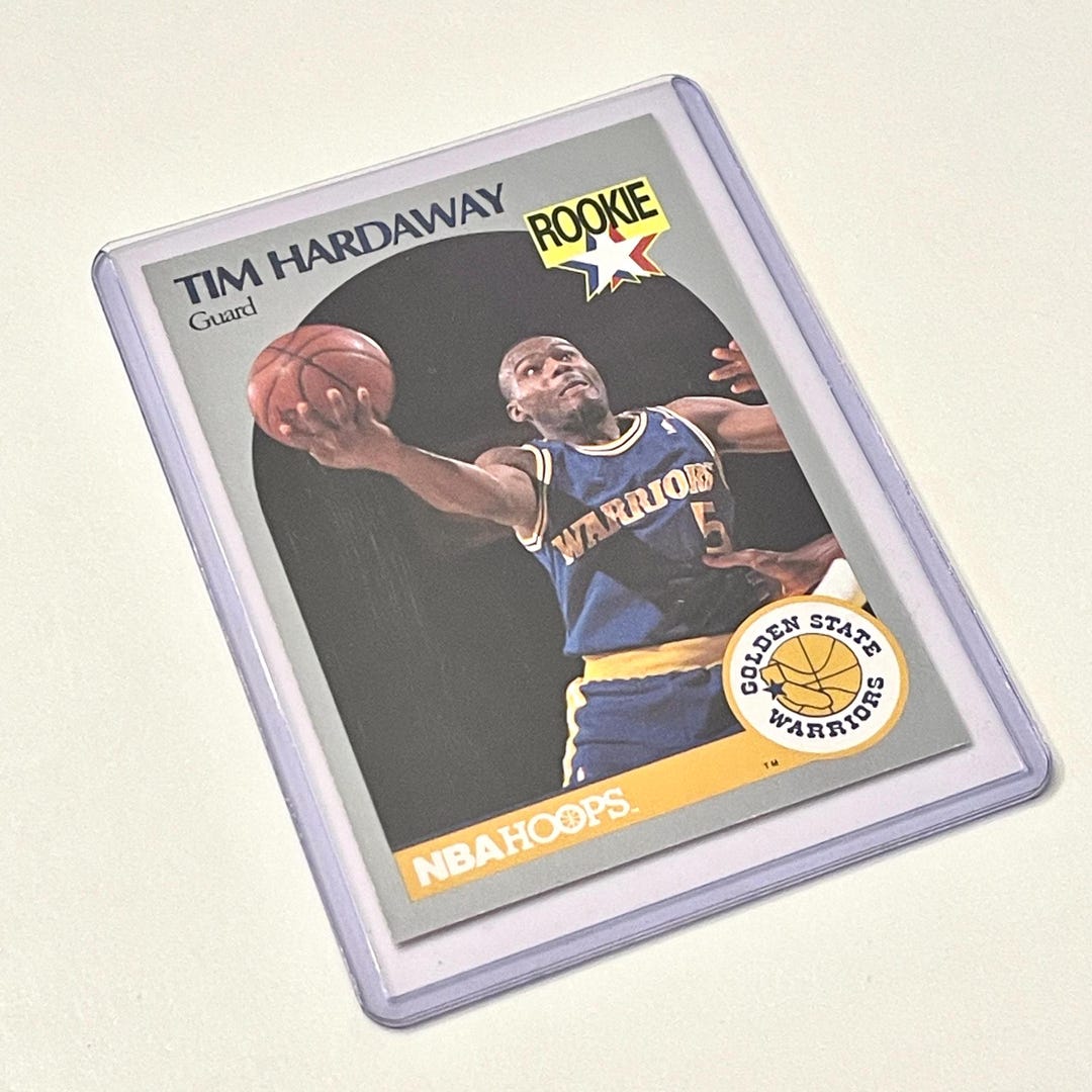 1990 Tim Hardaway Rookie NBA Hoops 113 Warriers NBA Basketball Player ...
