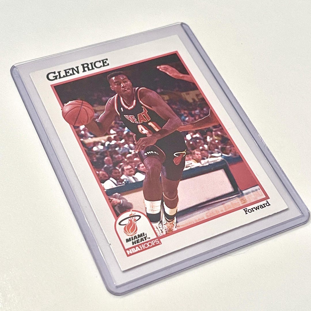 1991 Glen Rice NBA Hoops 113 Miami Heat NBA Basketball Player Trading ...