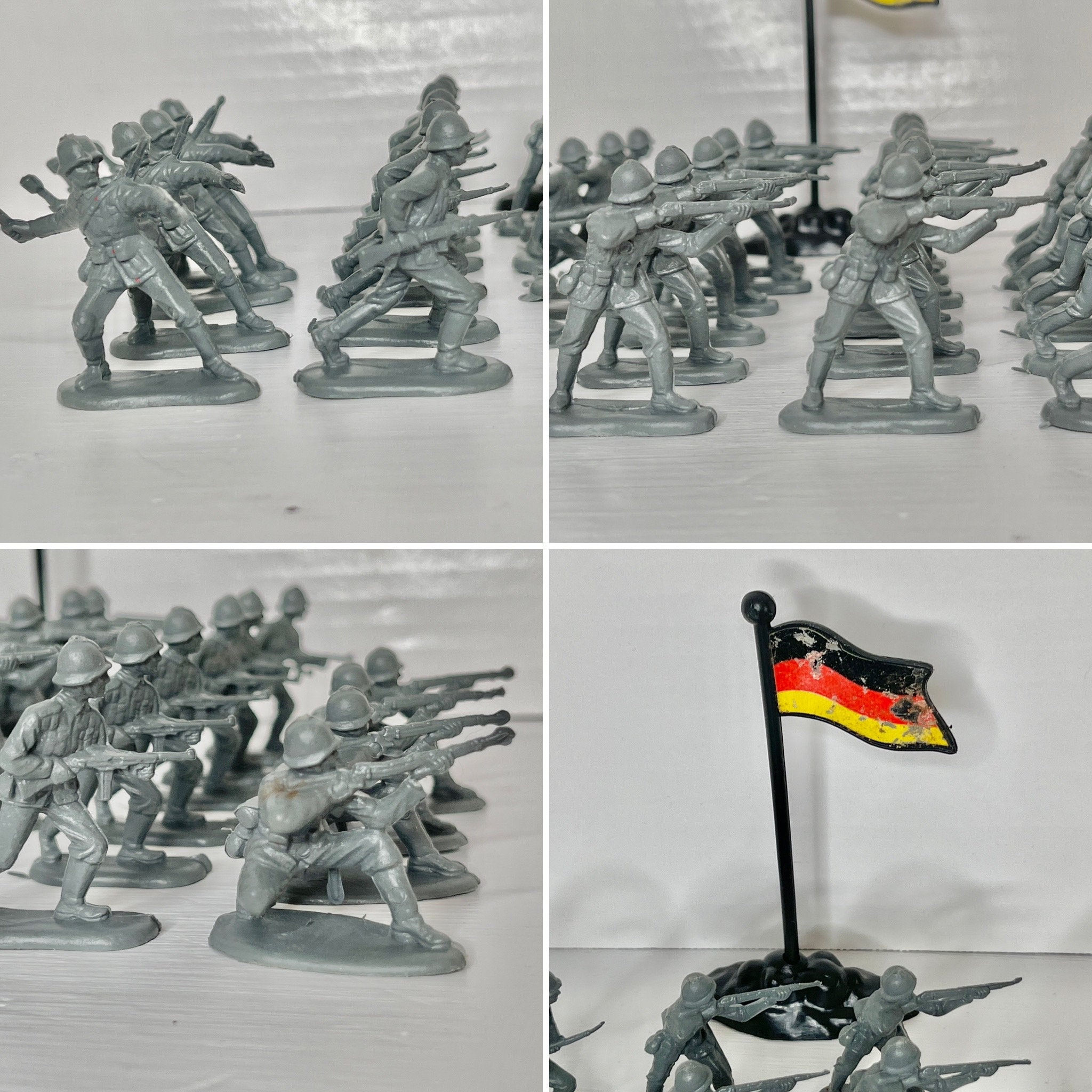 1982 Super Battle Action Set Nasta Army Men Germany USA World War - Etsy