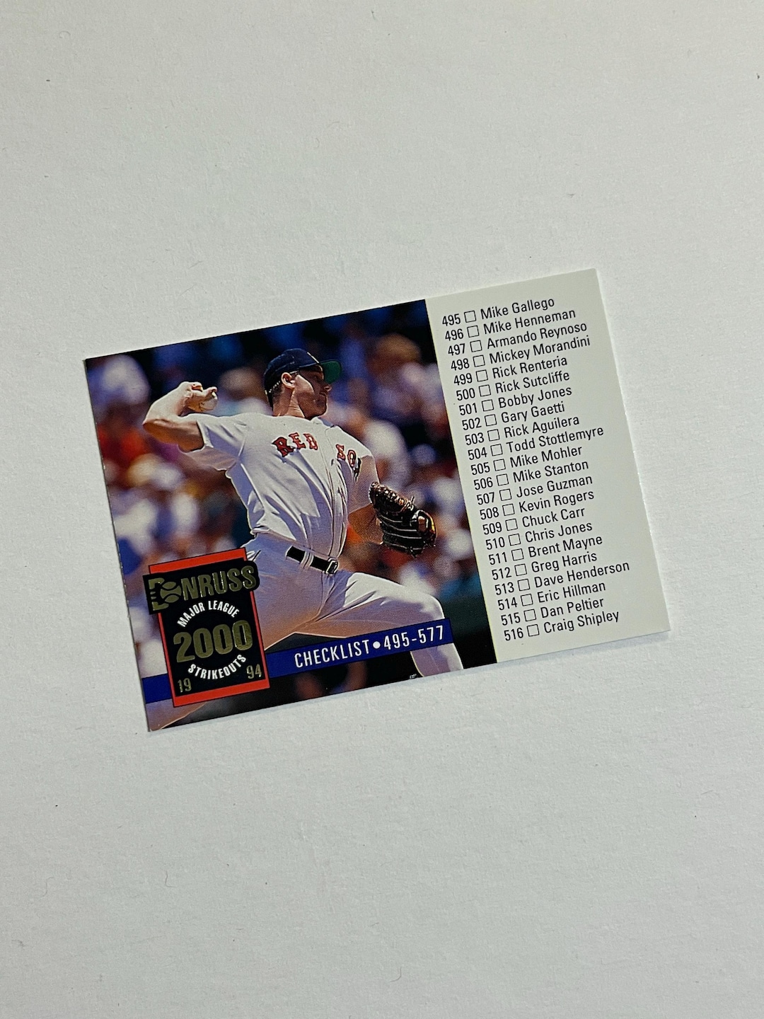 1993 Roger Clemens Leaf 600 Donruss 94 Major League 2,000 Strikeouts ...