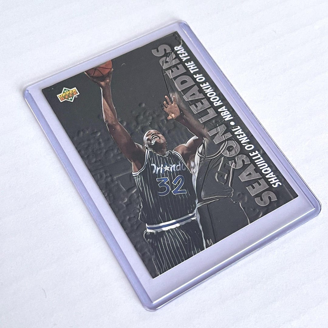1993 Shaquille O'neal Upper Deck 177 Season Leaders Rookie of the Year ...