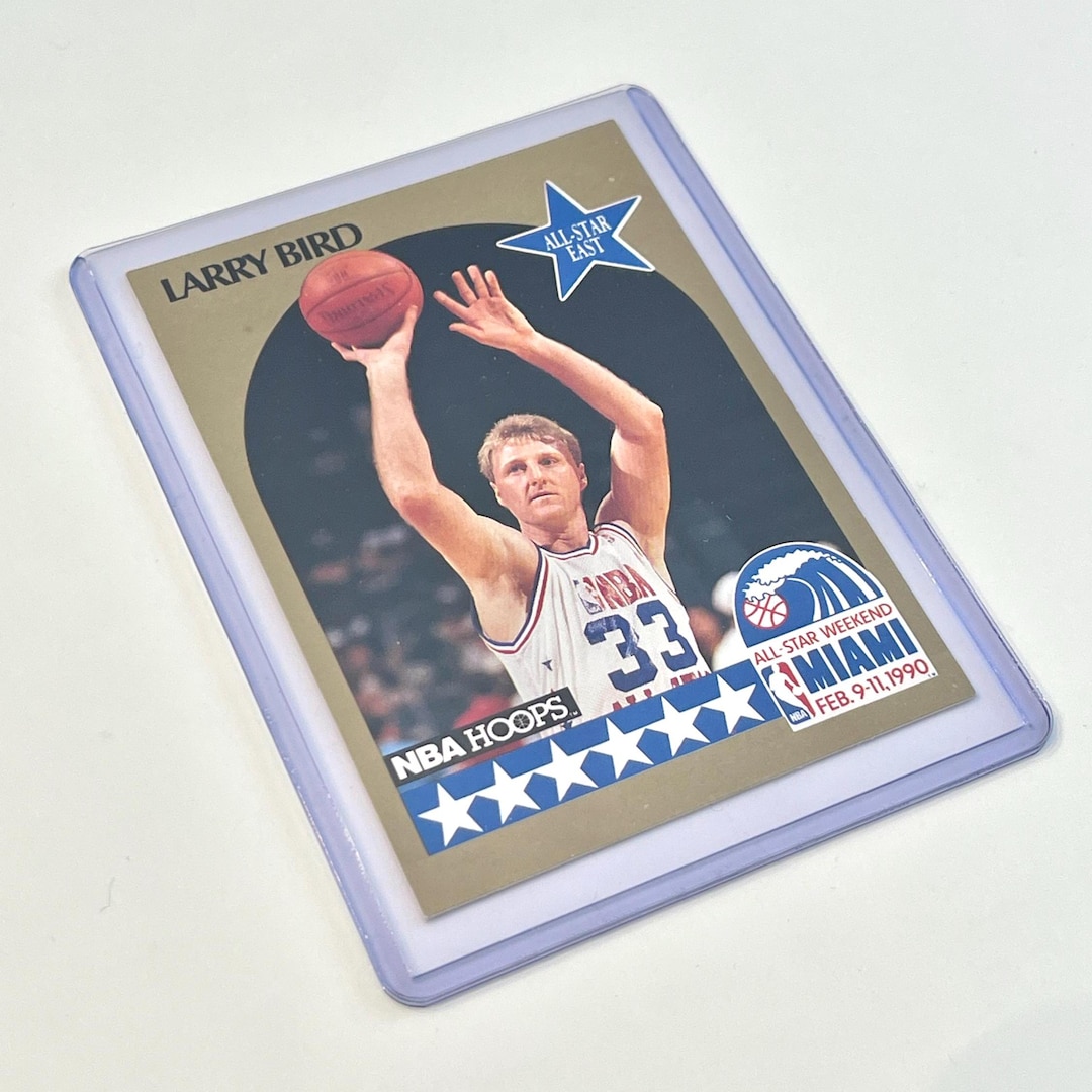1990 Larry Bird NBA Hoops 2 All-star East Miami Boston Celtics NBA ...