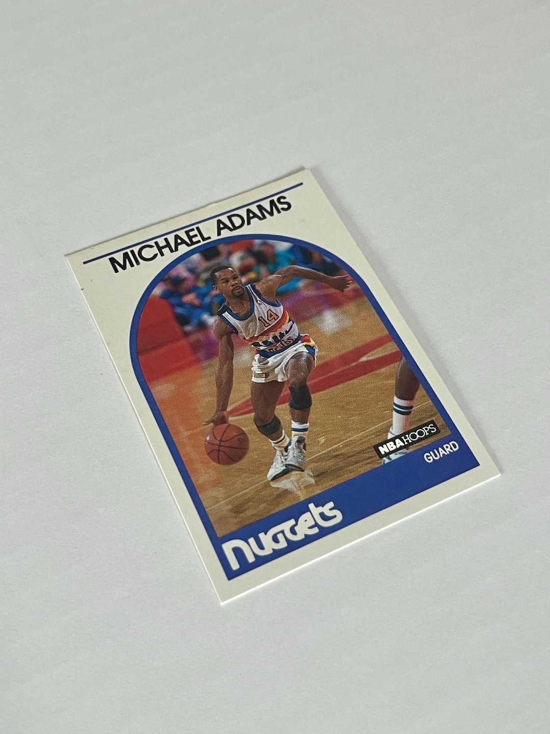 1989 Michael Adams NBA Hoops 52 Denver Nuggets NBA Basketball Trading ...