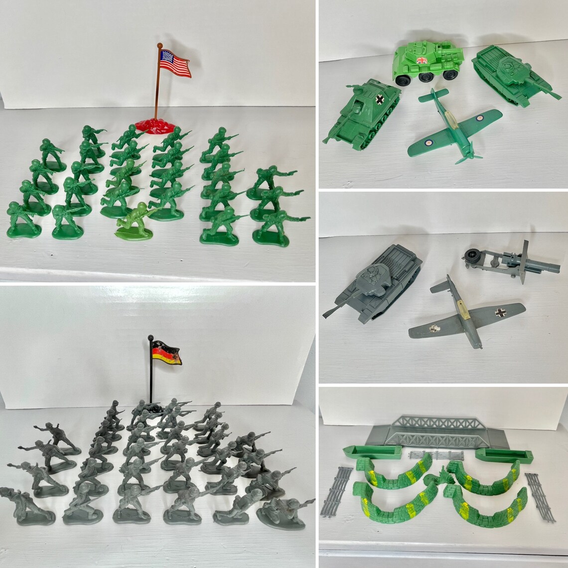 1982 Super Battle Action Set Nasta Army Men Germany USA World War - Etsy