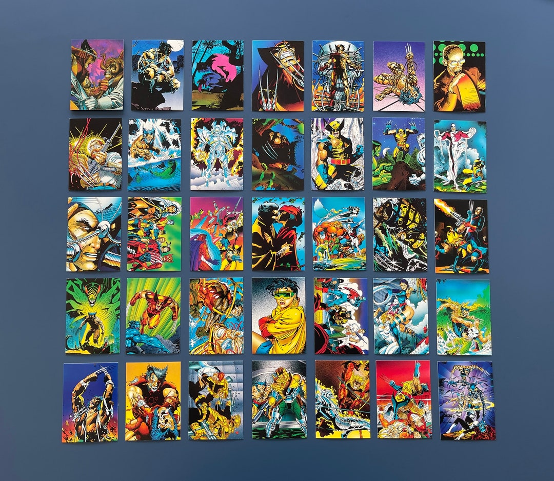 1992 Wolverine Marvel Comic Cards From Then 'til Now II Prism - Etsy