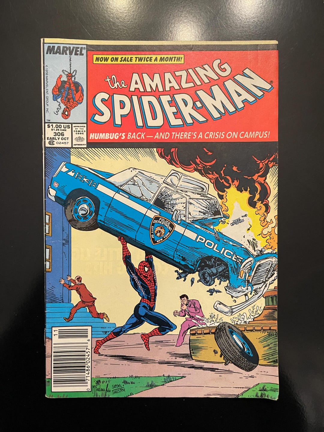 1988 the Amazing Spider-man Early October #306 Marvel Comic Book Humbug ...