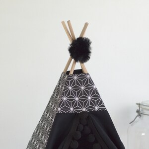 Rabbit Teepee With Soft Cushion - Asanoha Fabric Rabbit House - Small ...