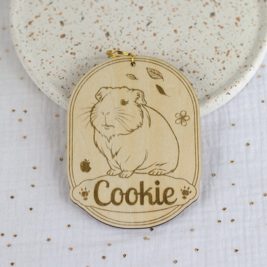 Personalized Wooden Name Sign for Guinea Pig - Unique Accessory With ...