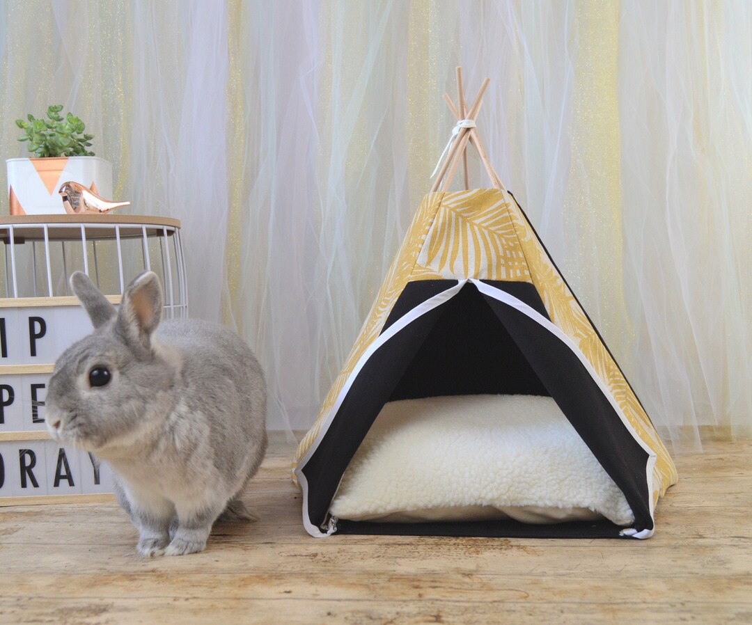Rabbit Teepee or Guinea Pig Bed Rabbit Hutch Hedgehog Bed or Rabbit Bed ...