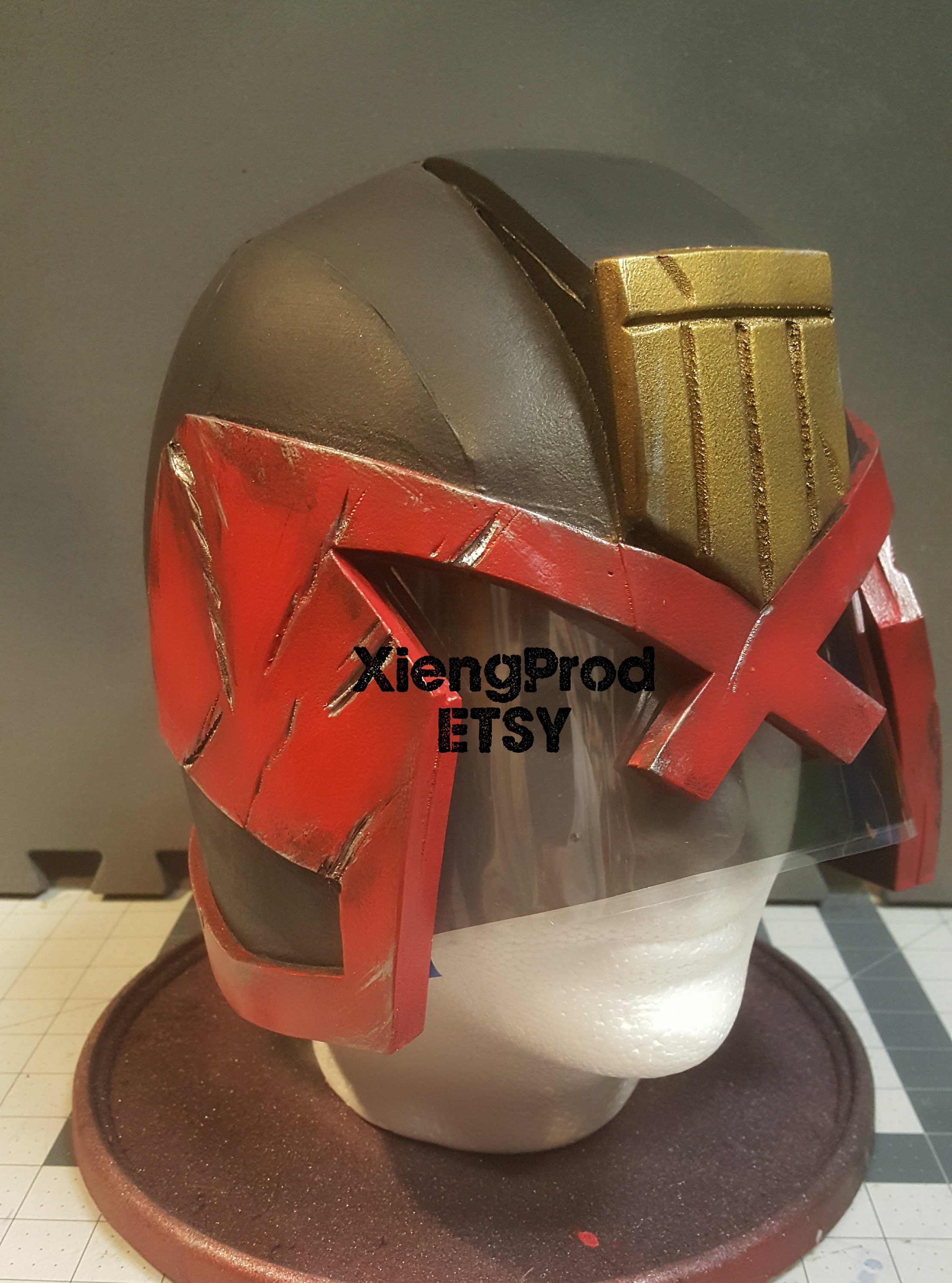 Judge Dread Foam Helmet TEMPLATE - Etsy UK