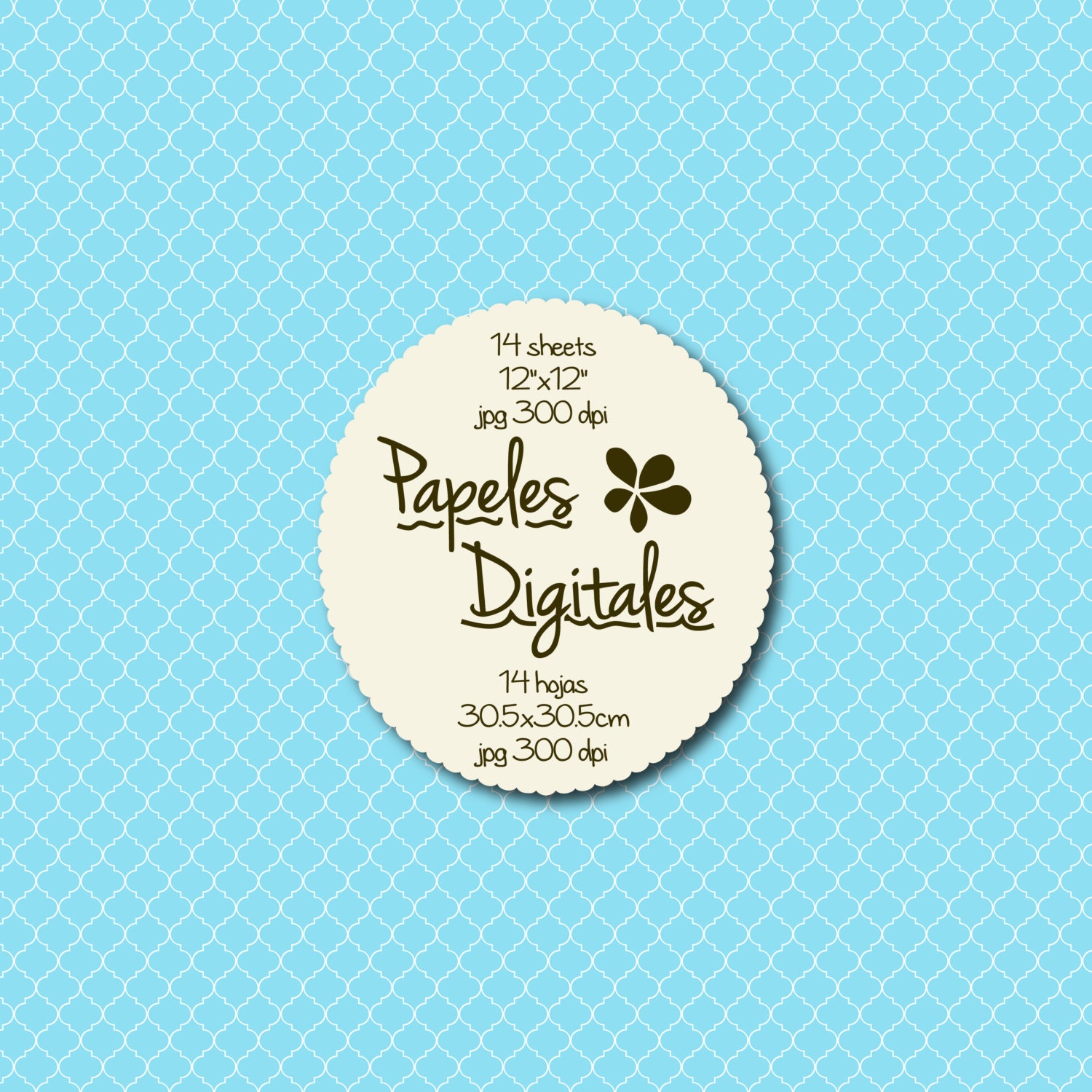 Pastel Quatrefoil Digital Paper - Digital Papers / Digital Backgrounds ...