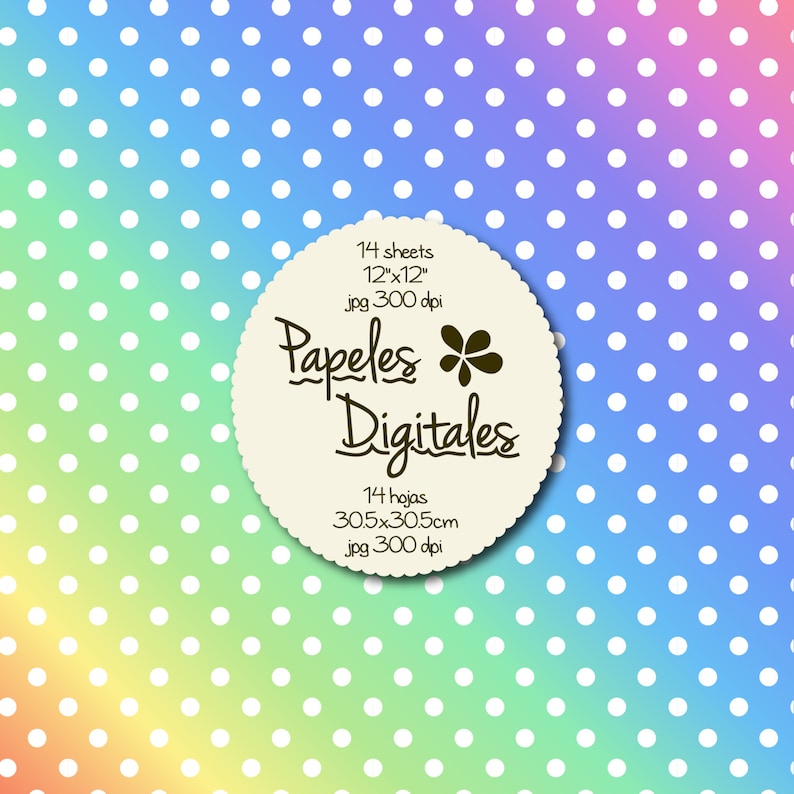 Pastel Rainbow Digital Papers - Colorful Pastels Digital Backgrounds ...