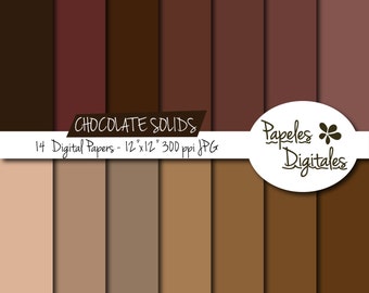 Brights Solid Digital Paper Pack - Digital Papers / Printable ...