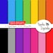 Brights Solid Digital Paper Pack - Digital Papers / Printable ...