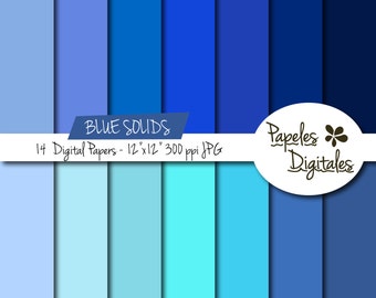 Pastel Solid Digital Paper Pack - Digital Papers / Printable ...