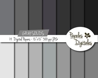 Pastel Solid Digital Paper Pack - Digital Papers / Printable ...