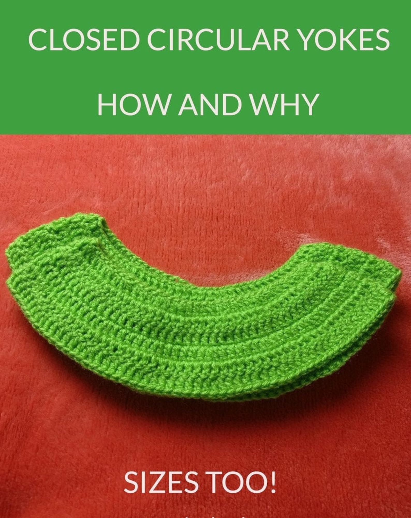 Crochet TUTORIAL / Crochet Closed CIRCULAR YOKES for Any Age or Size ...