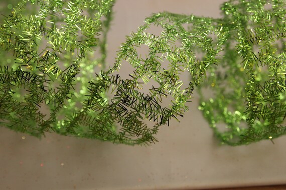 5 Yards Green Mesh Netting 1 1/2 Wired Ribbon for DIY | Etsy