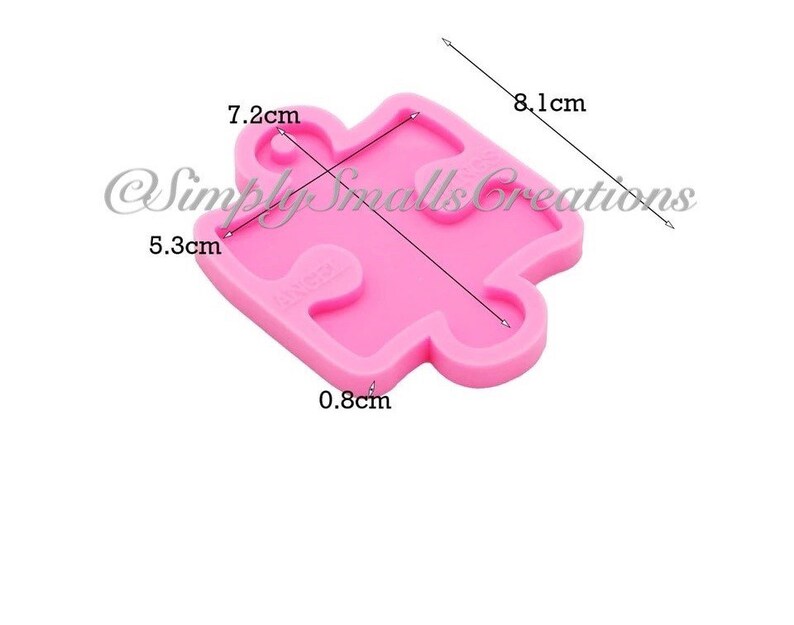 Puzzle Piece Mold for Keychain Puzzle Piece Silicone Mold | Etsy