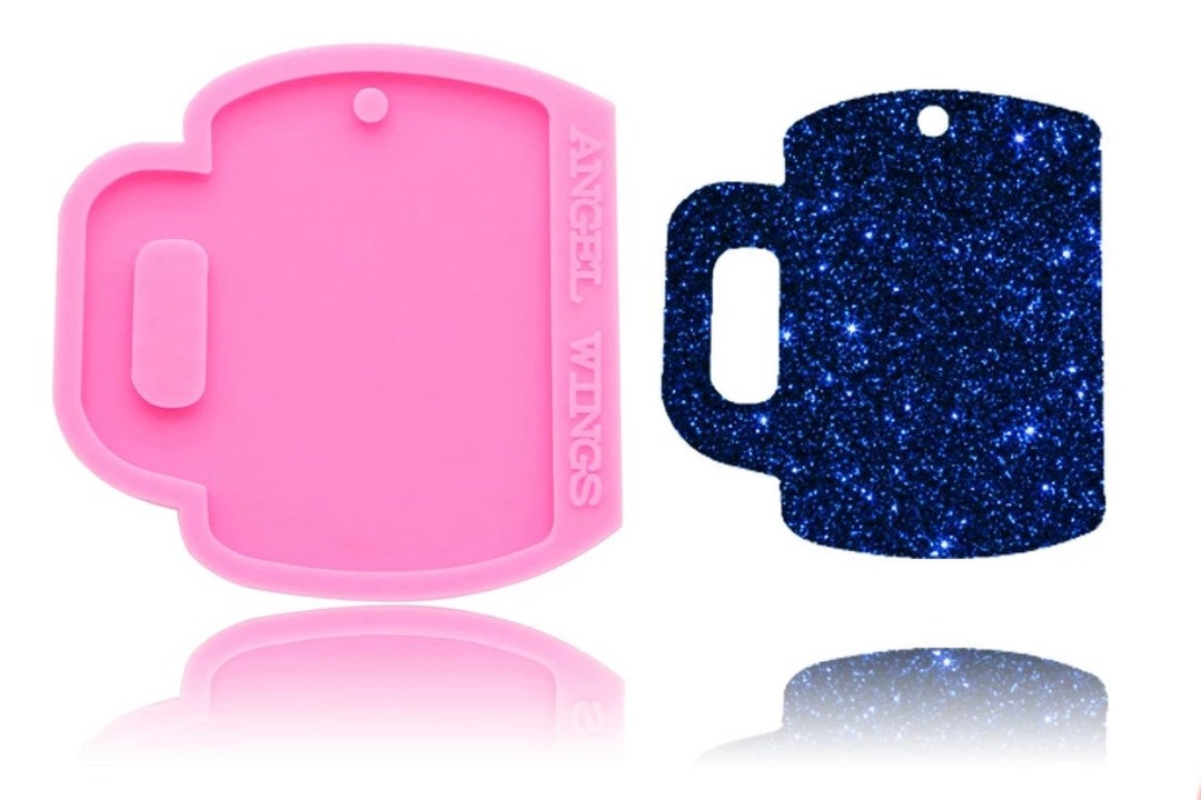 Coffee Mug Mold- Shiny Mold - Tumbler Mold for Key Chain - Silicone Cup ...