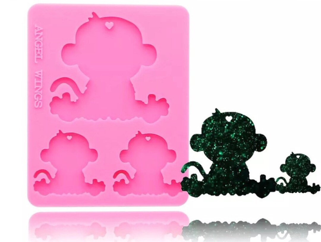 Mama Monkey Keychain Mold, Monkey Family Mold, Mama Monkey Mold. - Etsy