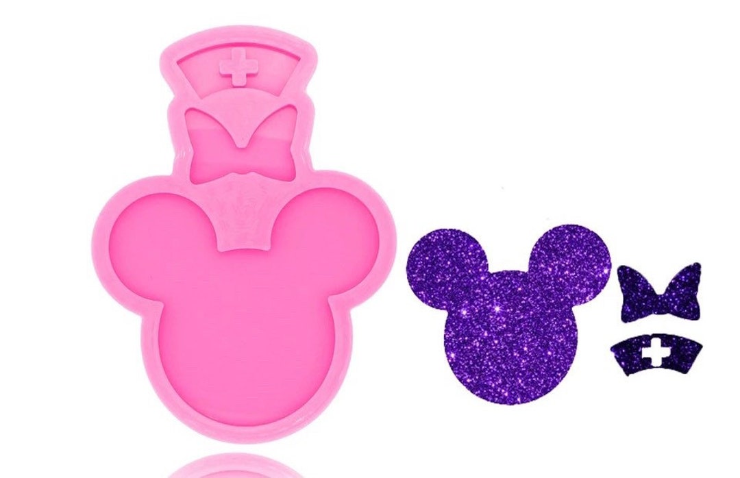 Mouse Head Mold, Nurse Mouse Mold, Mouse Head Silicone Mold With Bow ...