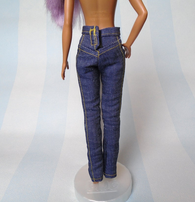 Barbie doll clothes Barbie RIPPED JEANS Curvy Barbie clothes | Etsy