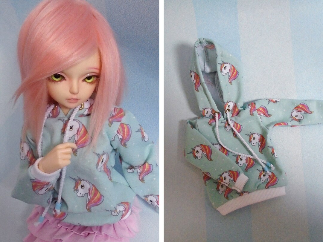 MSD BJD Clothes, Unicorn Hoodie for Minifee - Etsy