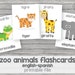 Tarjetas de animales del zoológico imprimibles para niños inglés ...