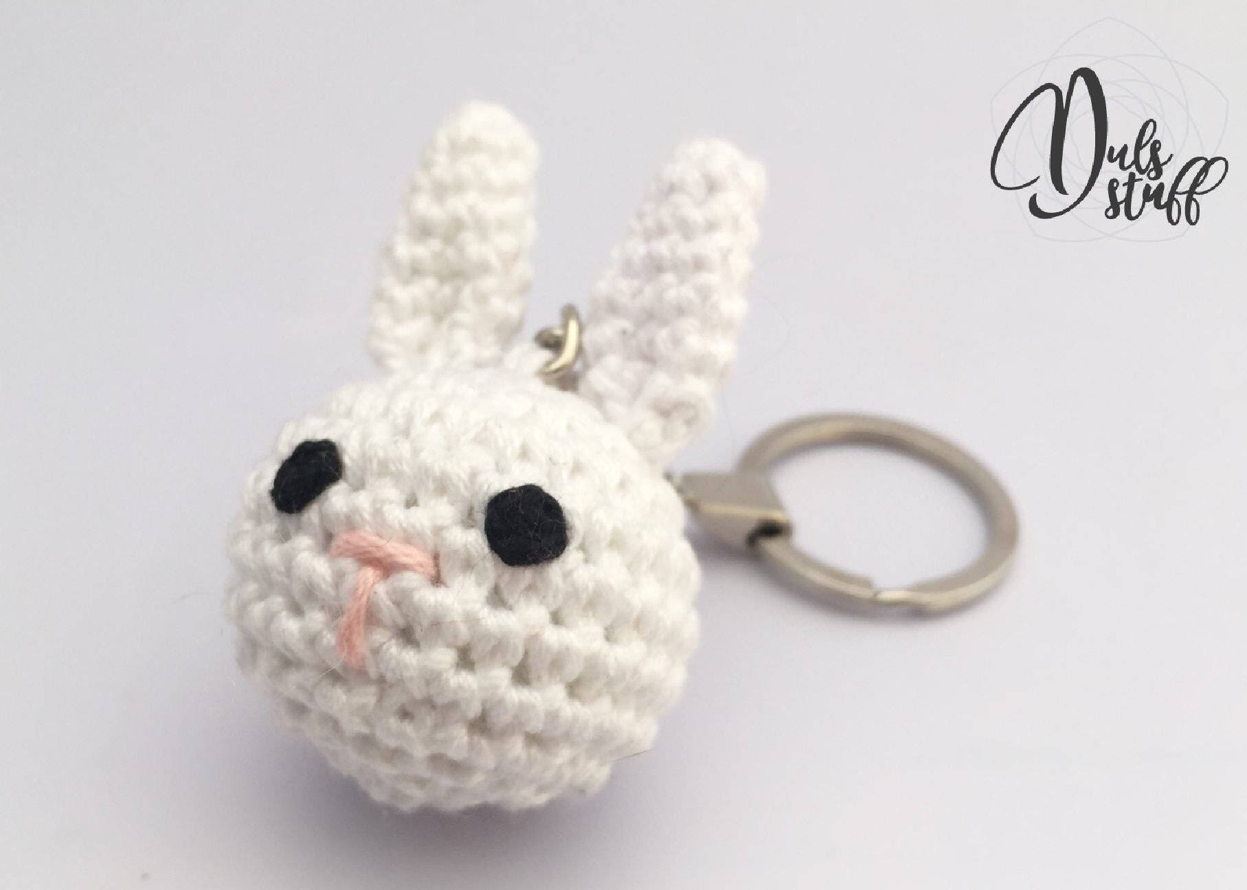 Llavero de conejo de crochet conejo de crochet amigurumi de | Etsy