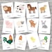 Printable Farm Animal Cards for Kids in Spanish. - Etsy
