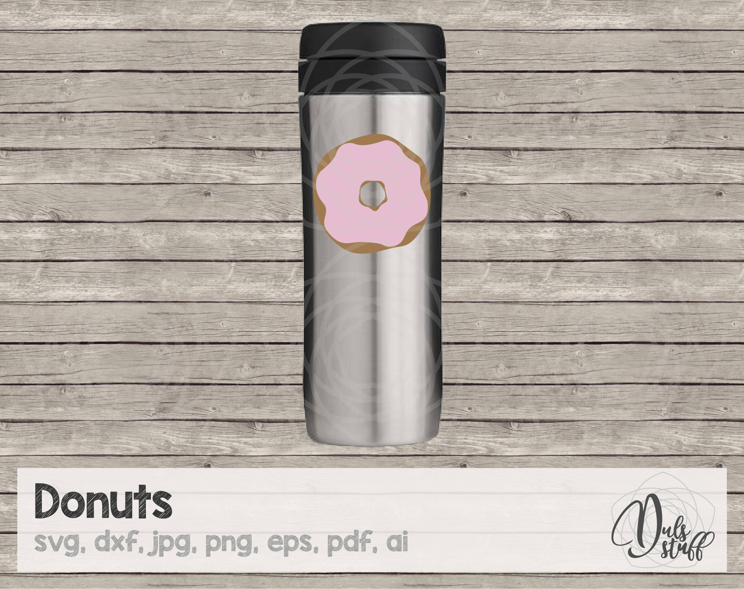 Donut Svg Bundle Set of 4, Donut Svg, Svg, Donut Cut Files, Vinyl Decal ...