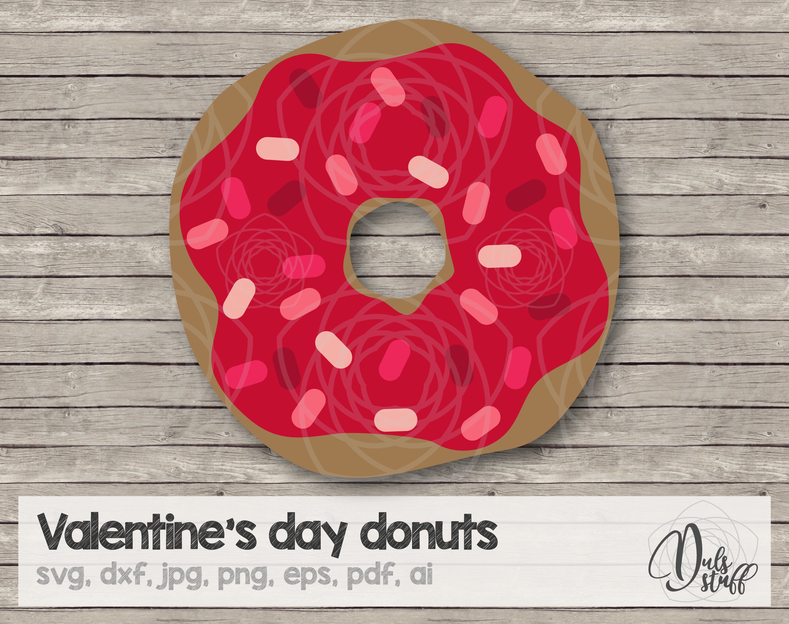 Donut Svg Bundle Set of 4, Donut Svg, Donut Cut Files, Vinyl Decal ...