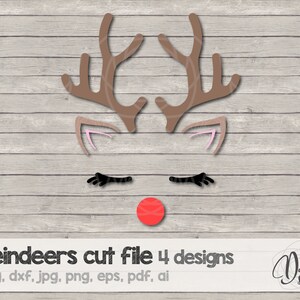 Christmas Reindeer Svg, Christmas Reindeer Cricut, Christmas Reindeer ...