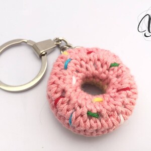 Donut Crochet Keychain, Donut Crochet, Donut Amigurumi, Donut Crochet ...