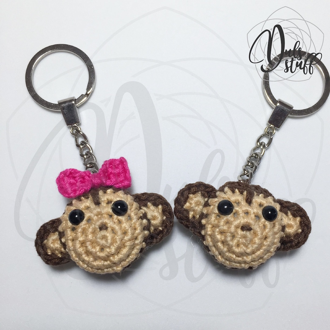 Llavero de chango, chango de crochet, chango amigurumi, regalo de ...