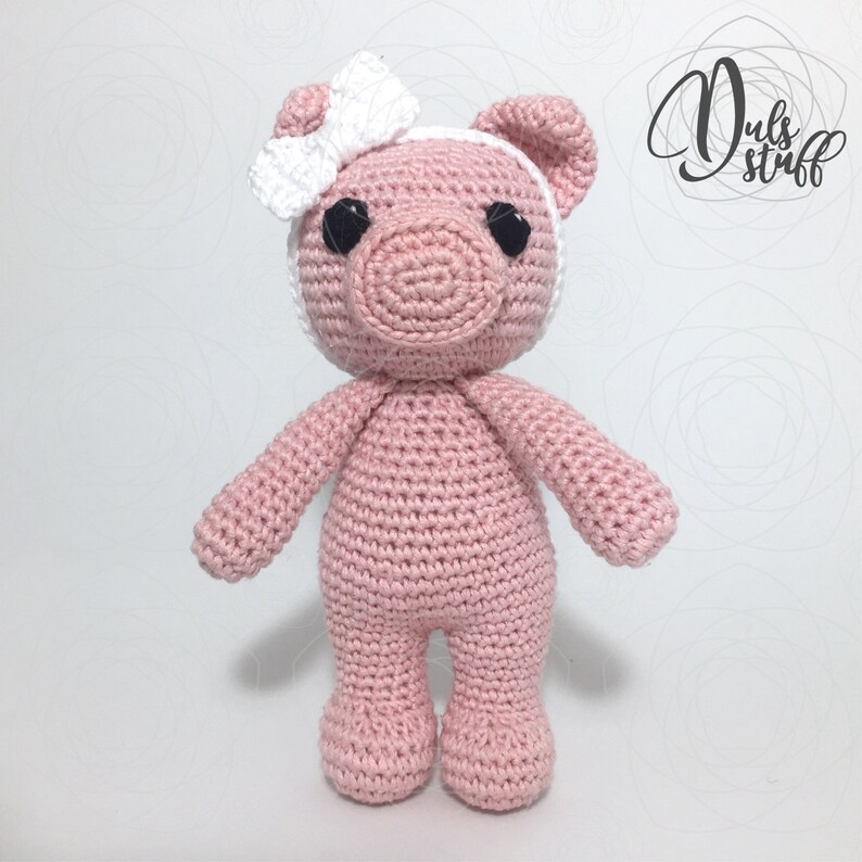 CROCHET PATTERN in English Emma the Pig 18 Cm/7 In. Pig - Etsy