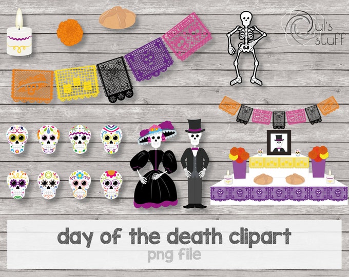 Clipart de Altar de Muertos, Día de Muertos, imágenes PNG, Set 146 ...