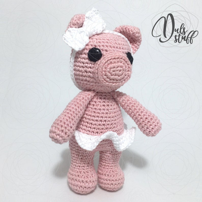 CROCHET PATTERN in English Emma the Pig 18 Cm/7 In. Pig - Etsy